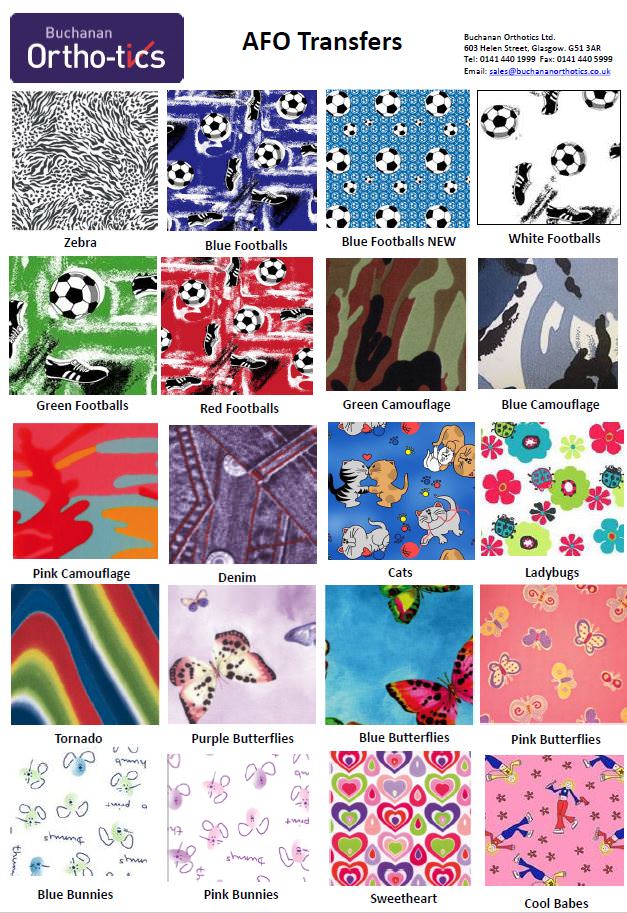 Order Forms and Charts | Buchanan Orthotics